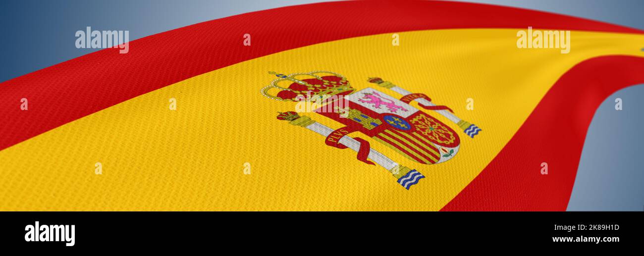 Flag of Spain. Web Banner Stock Photo - Alamy