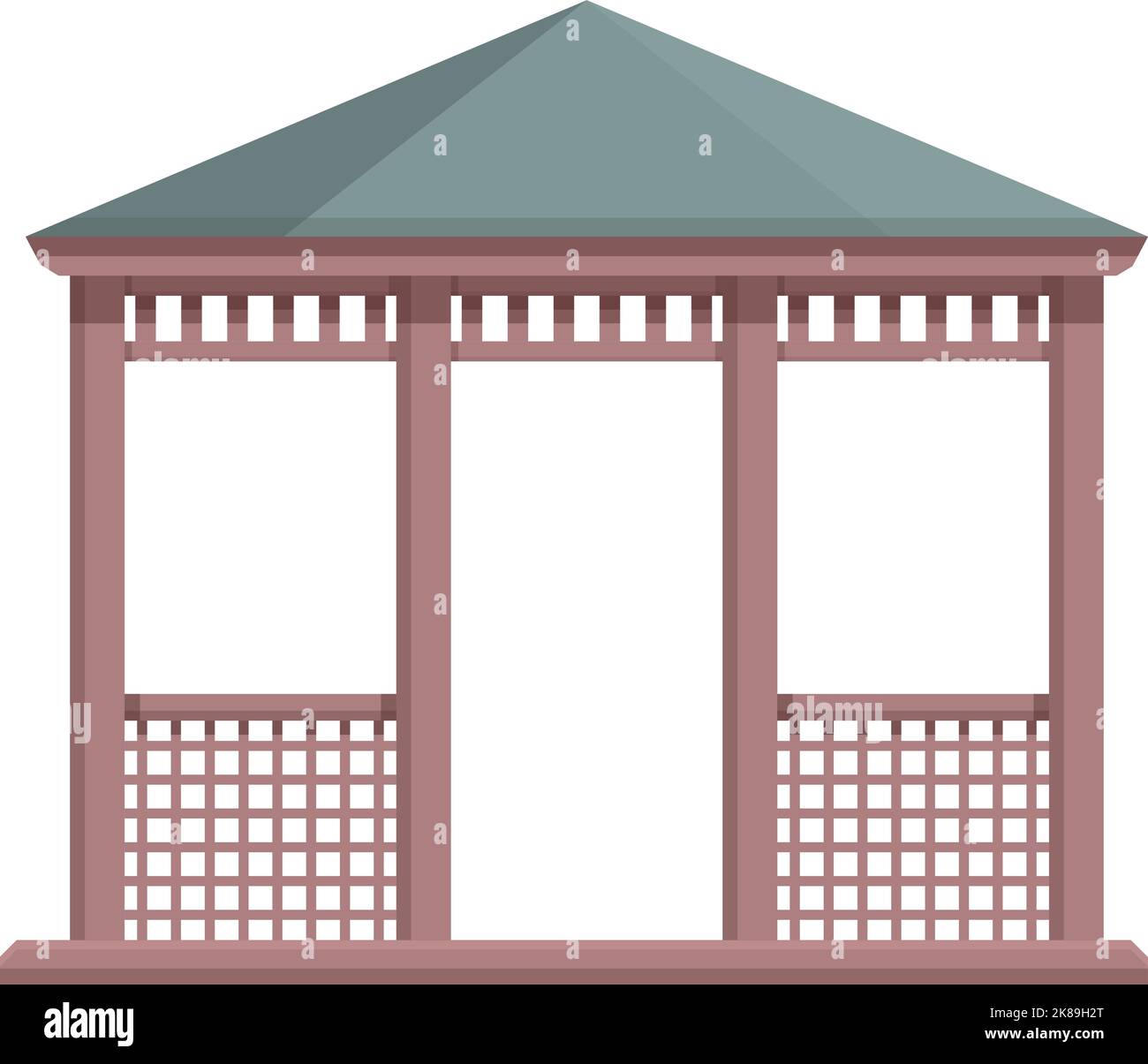 Shelter icon cartoon vector. Pergola house. Outdoor pavilion Stock ...