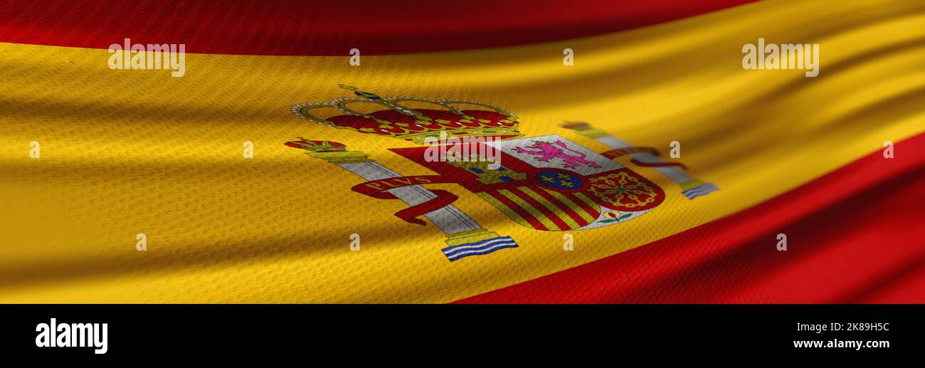 Flag of Spain. Web Banner Stock Photo - Alamy