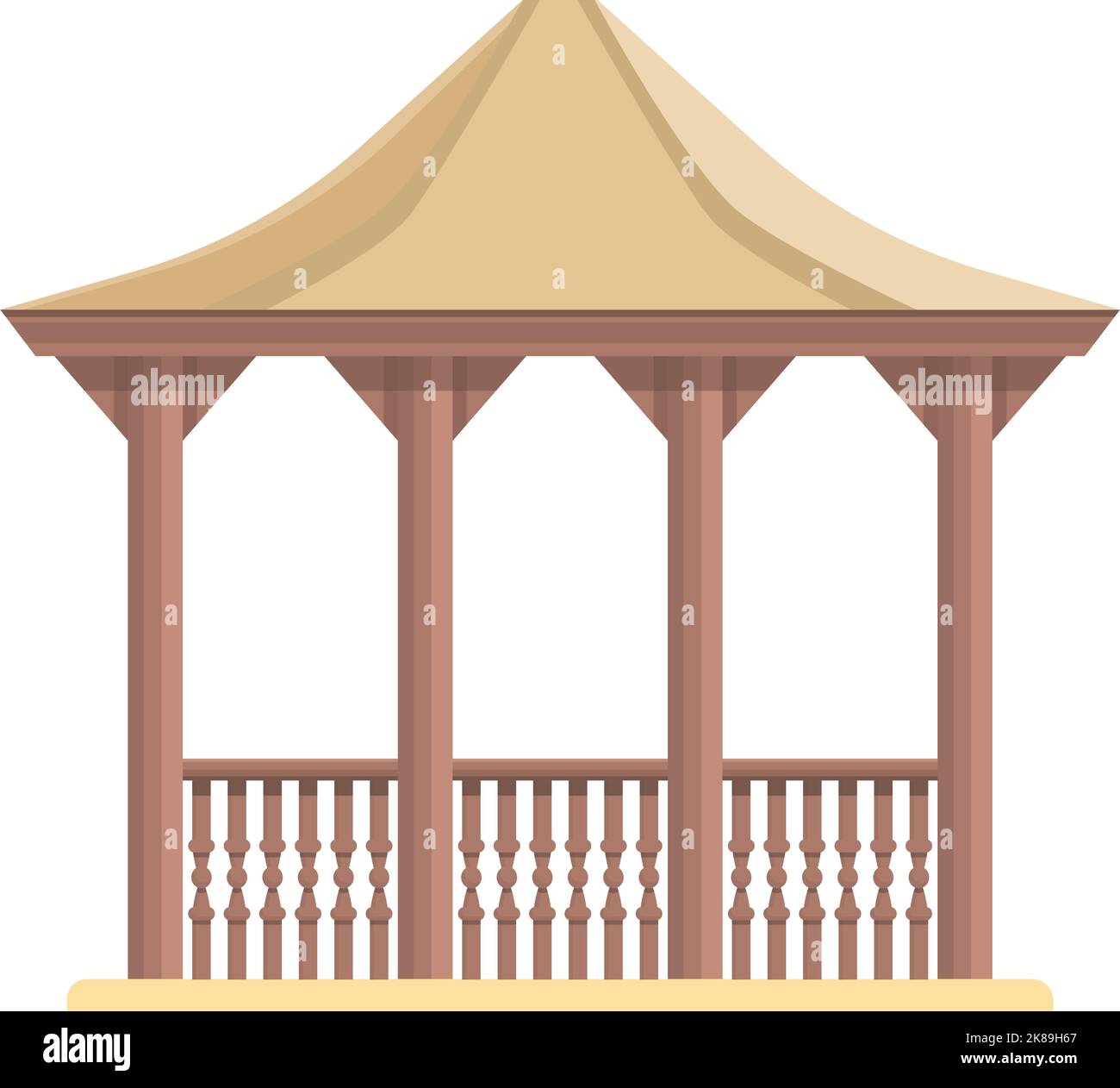 Pergola art icon cartoon vector. Wedding house. Summer nature Stock ...