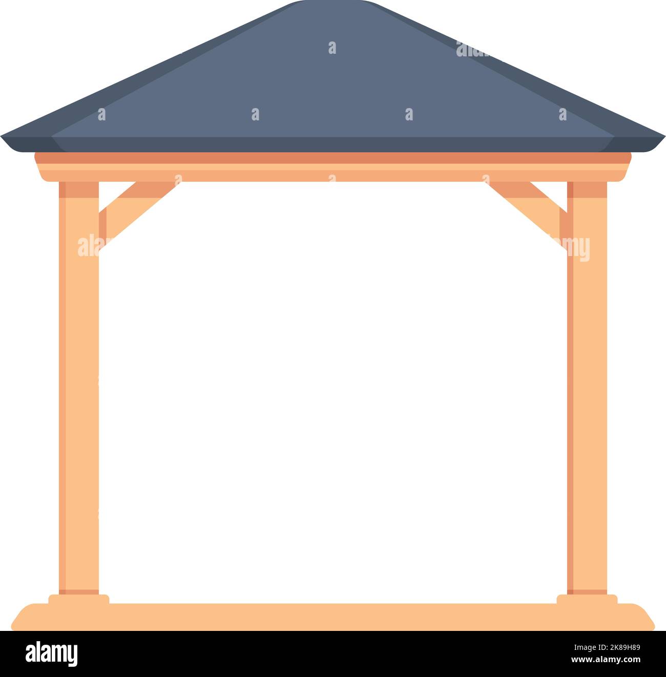 Tree pergola icon cartoon vector. Wedding house. Gazebo bower Stock ...