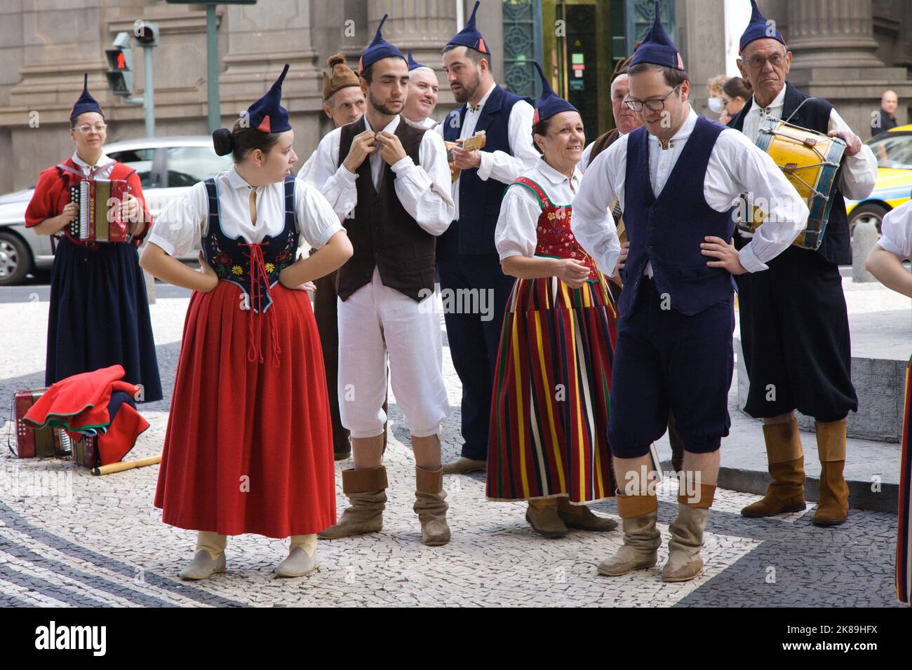 Portugal, Madeira, Funchal, fiesta, people, singing, dancing ...