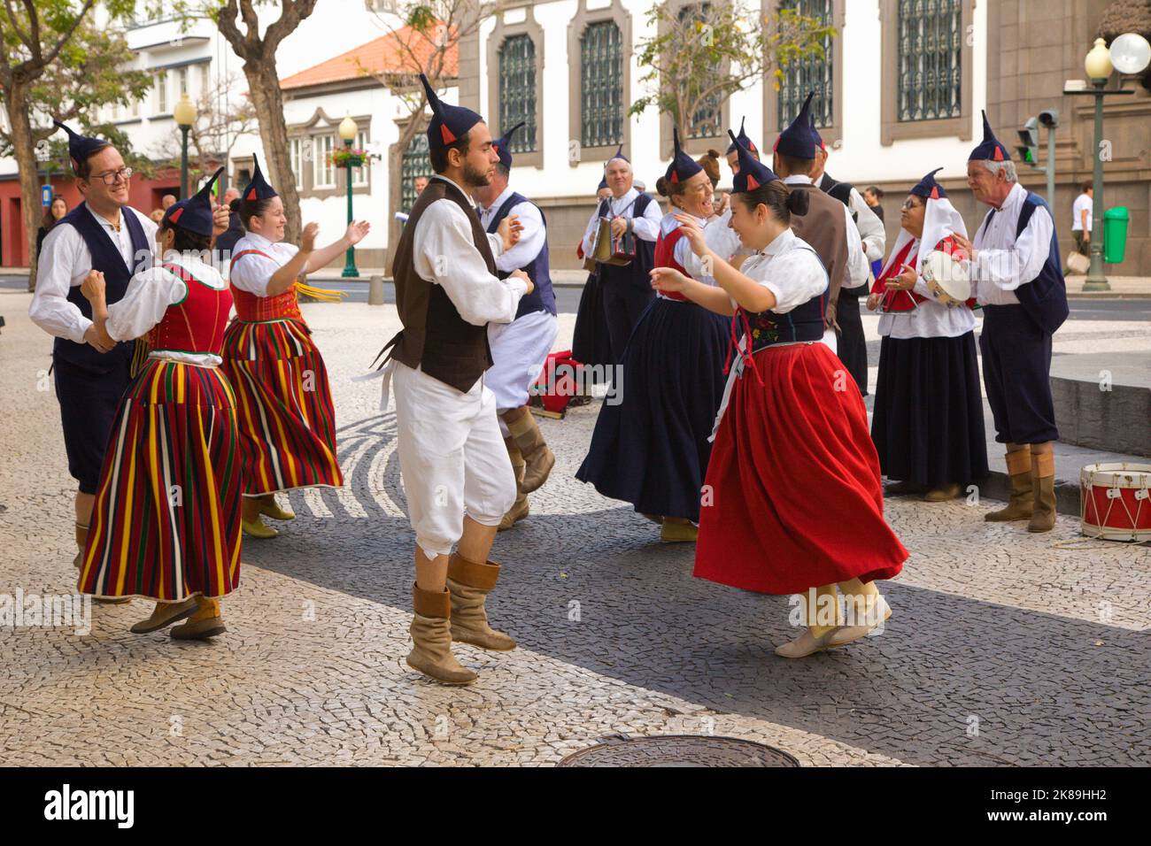 Portugal, Madeira, Funchal, fiesta, people, singing, dancing ...