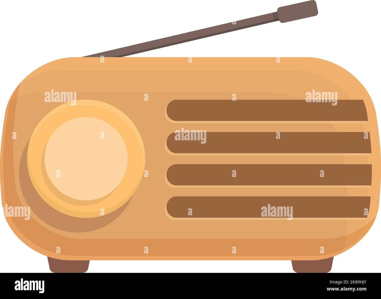 Radio icon cartoon vector. Old tape. Retro music Stock Vector Image ...
