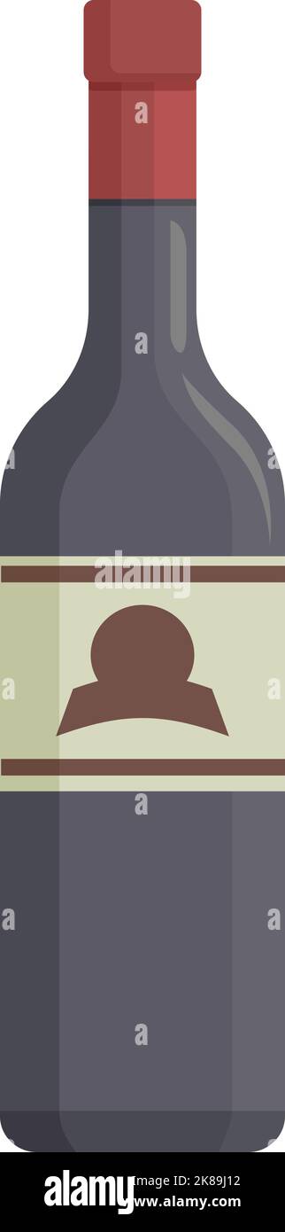 Store wine bottle icon cartoon vector. Cellar winery. Bar drink Stock ...