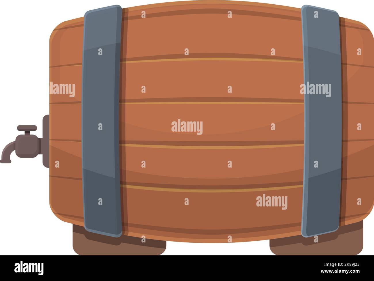 Wine barrel tap icon cartoon vector. Cellar alcohol. Drink bottle Stock ...