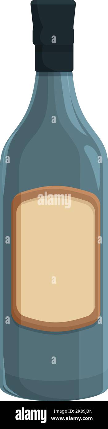 Wine bottle icon cartoon vector. Cellar winery. Drink store Stock ...