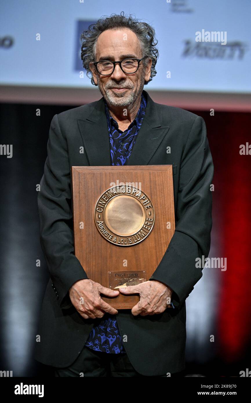 Lyon, France. 21st Oct 2022. Tim Burton attending the Lumiere Award ...