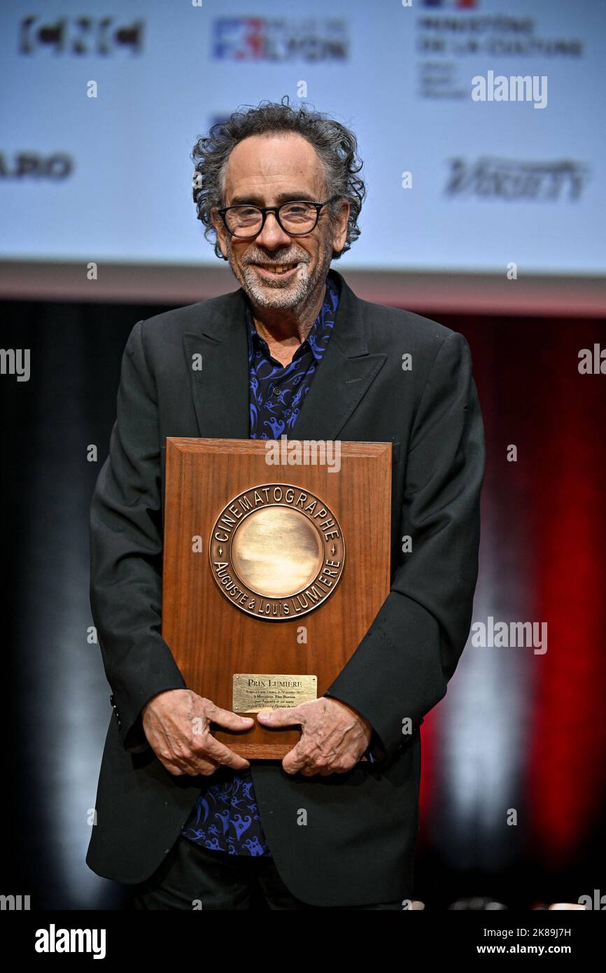 Lyon, France. 21st Oct 2022. Tim Burton attending the Lumiere Award ...