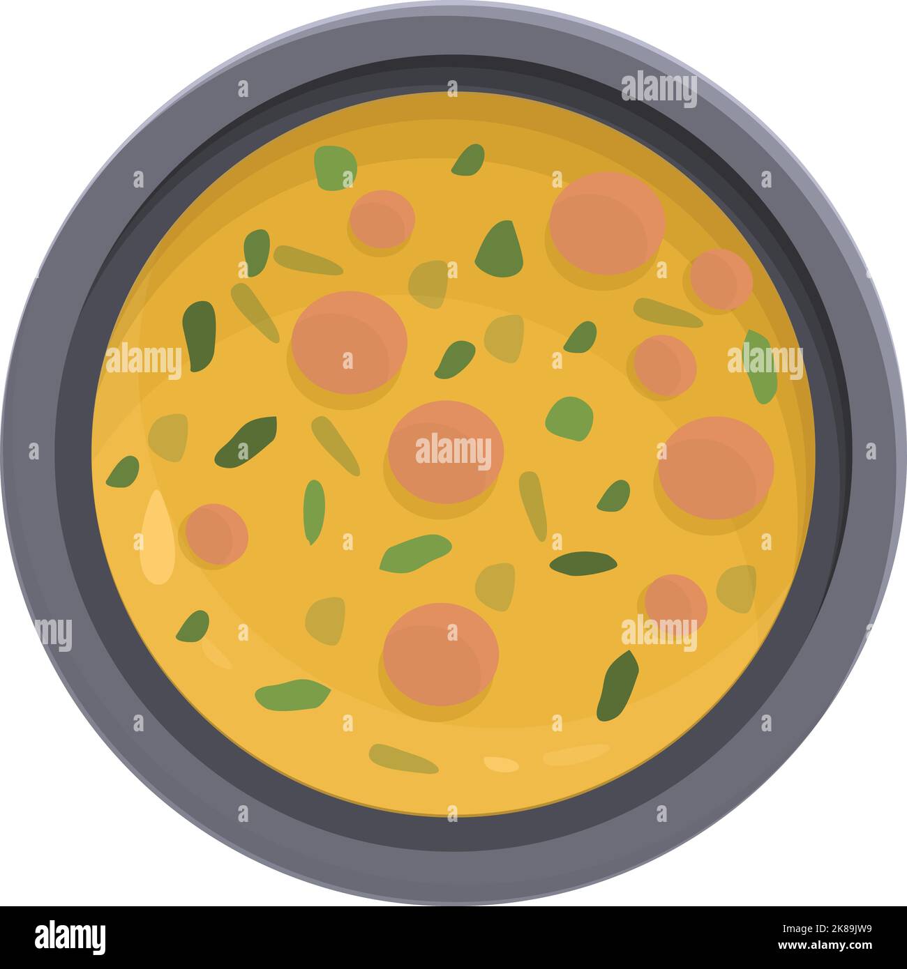 Sausage soup icon cartoon vector. Cuisine food. Meal fish Stock Vector ...