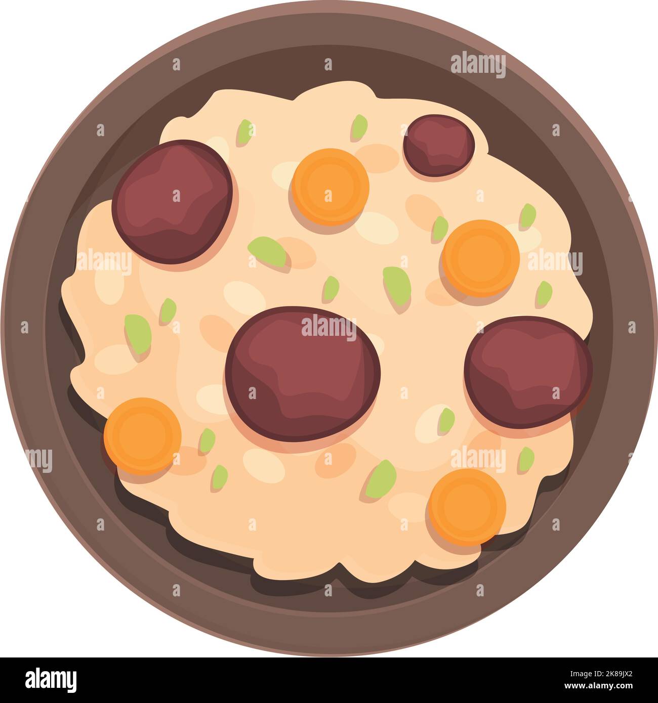 Rice vegan food icon cartoon vector. Portugal cuisine. Cod lisbon Stock ...