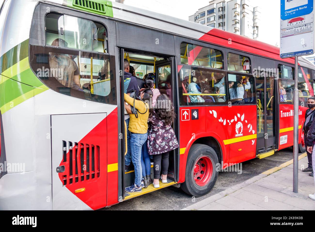 Bogota Colombia,Chapinero Norte Avenida Carrera 7,Transmilenio public ...