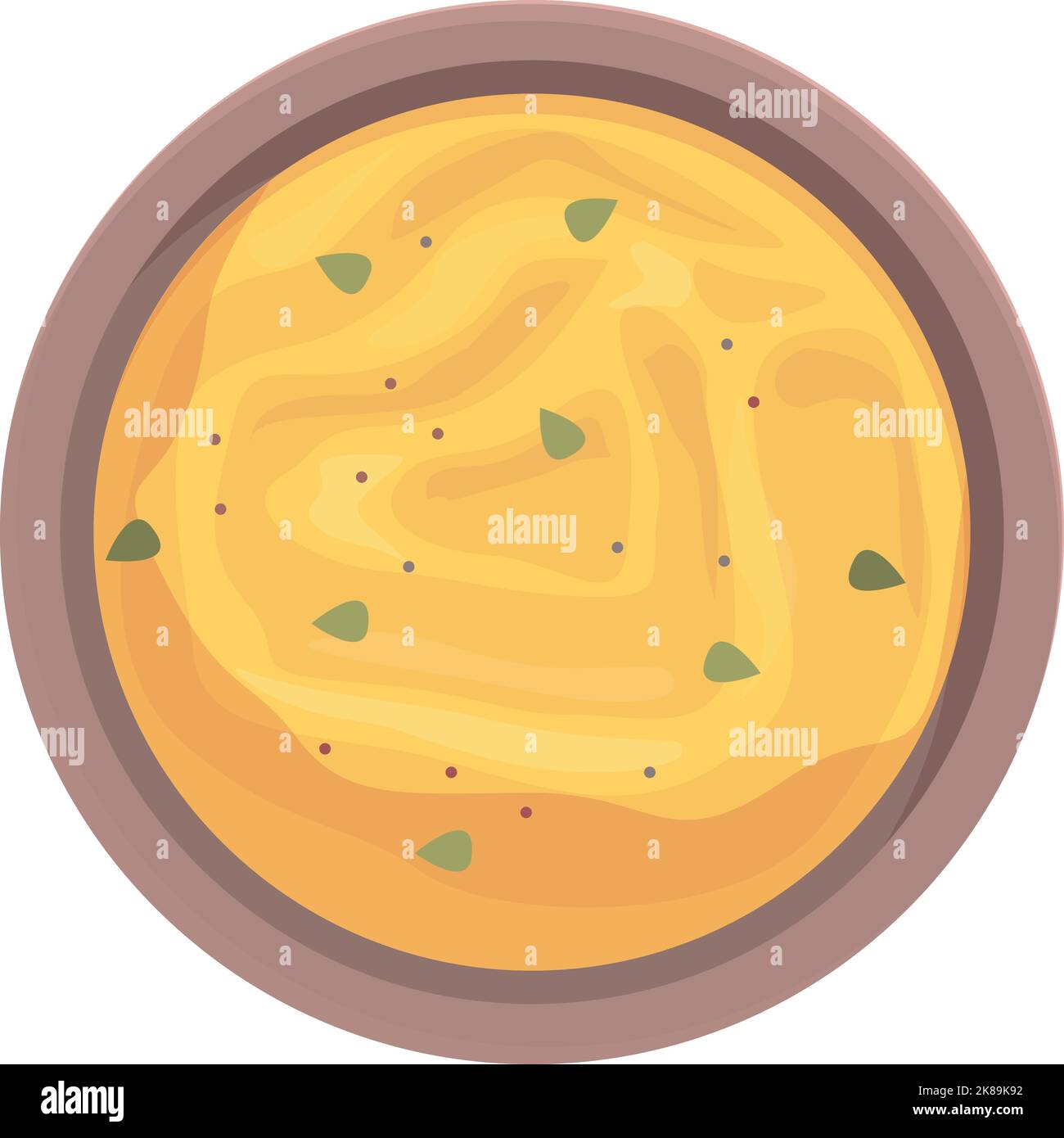 Hummus cuisine icon cartoon vector. Pita bread. Paste food Stock Vector ...