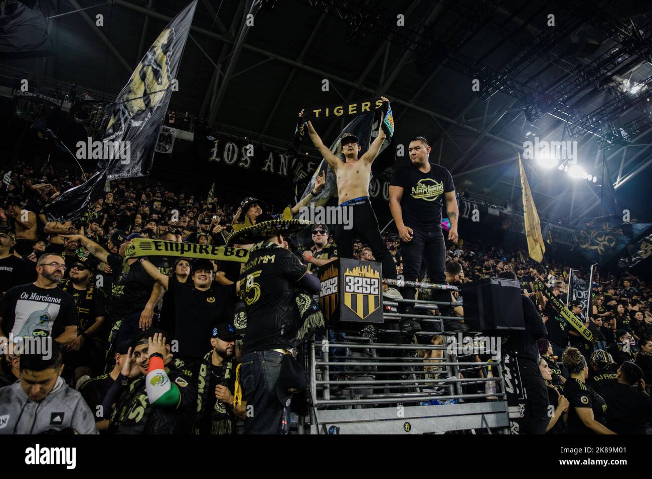 Los Angeles, California, USA. 20th Oct, 2022. Supporters of Los Angeles ...