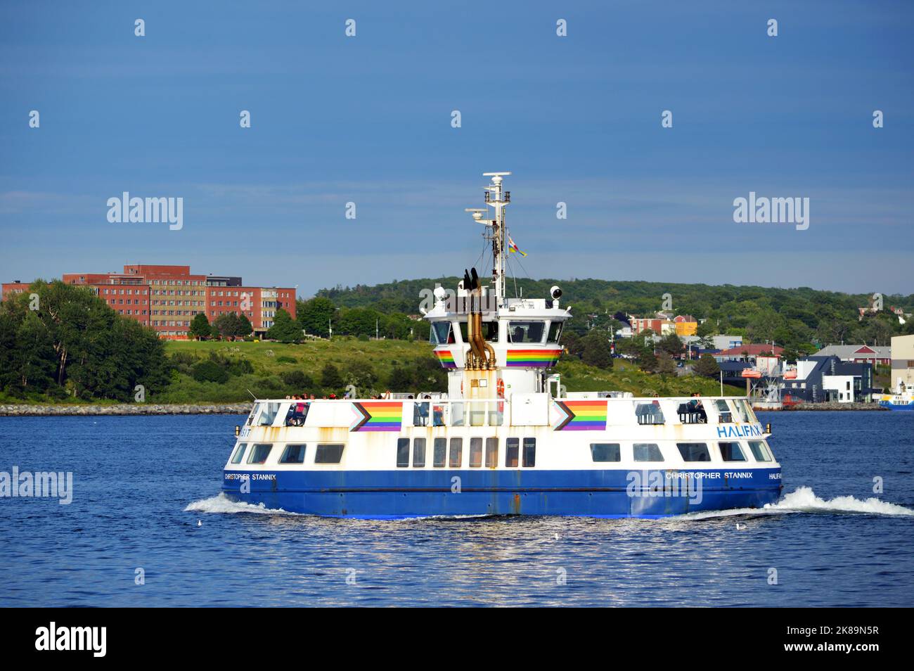Halifax Transit passenger ferry "Christopher Stannix" with LGBT pride ...