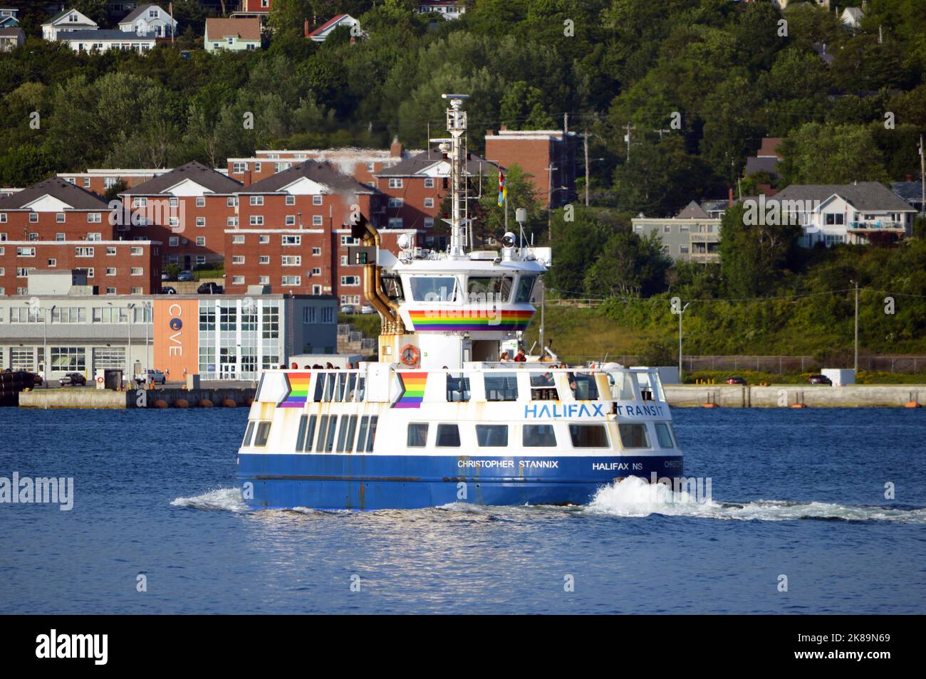 Halifax Transit passenger ferry "Christopher Stannix" with LGBT pride ...
