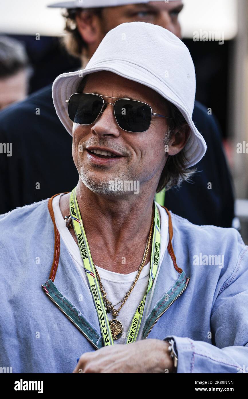 Brat Pitt, portrait during the Formula 1 Aramco United States Grand ...