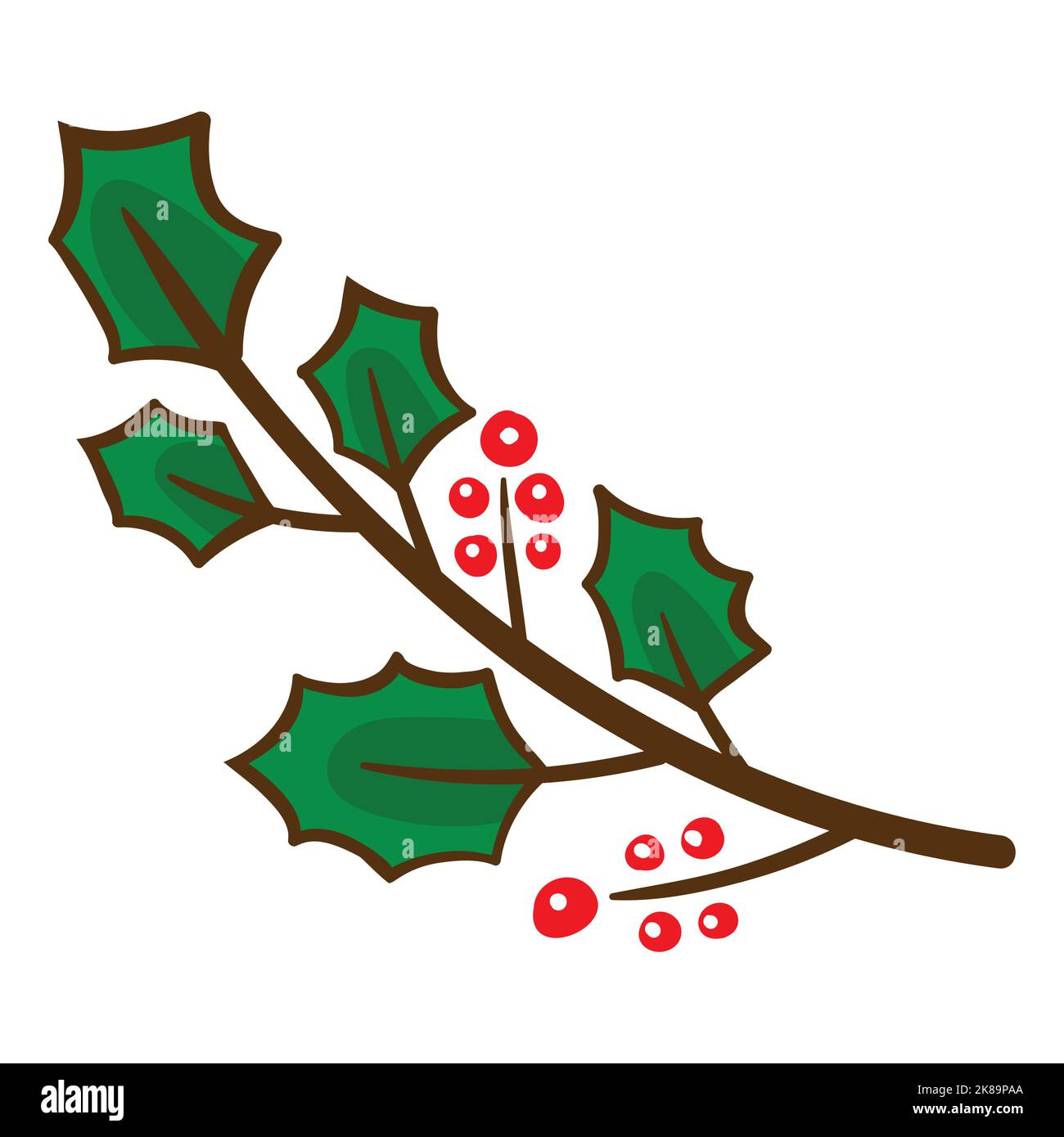 Holly vector vectors hi-res stock photography and images - Alamy