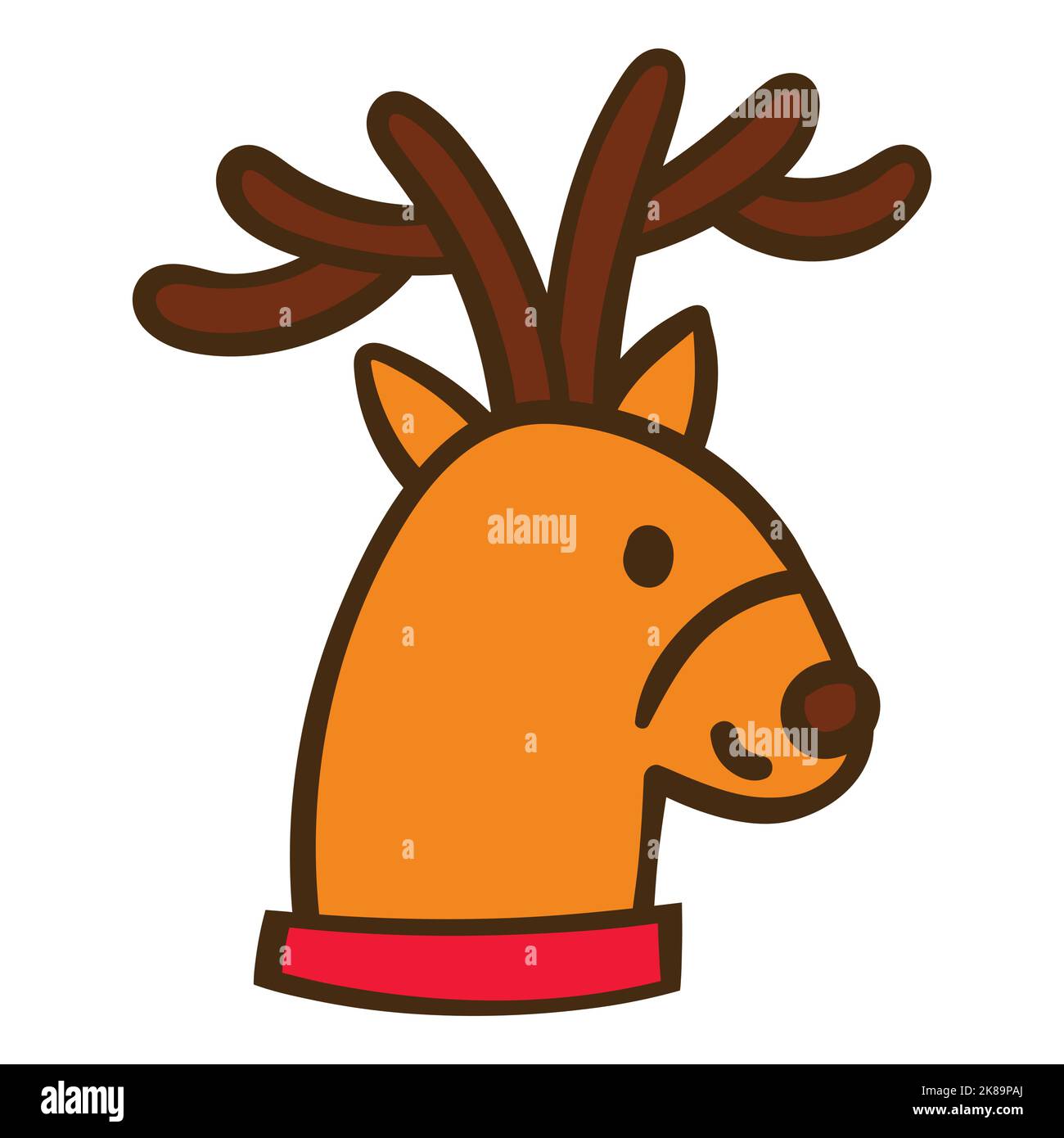 Isolated Christmas Reindeer Vector Illustration Stock Vector Image ...