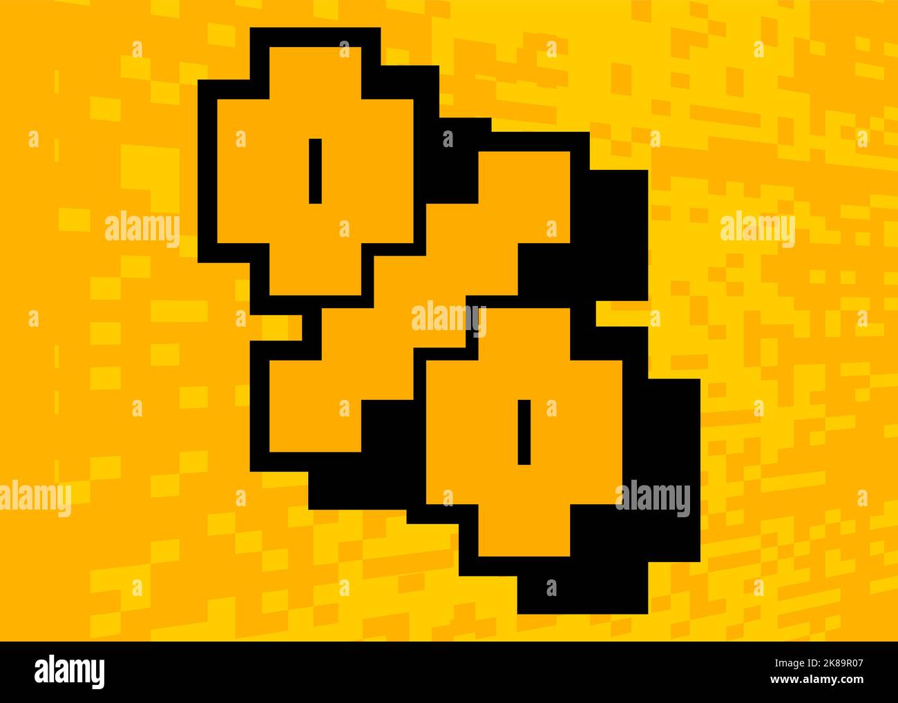 Percentage Sign. Pixelated word with geometric graphic background ...