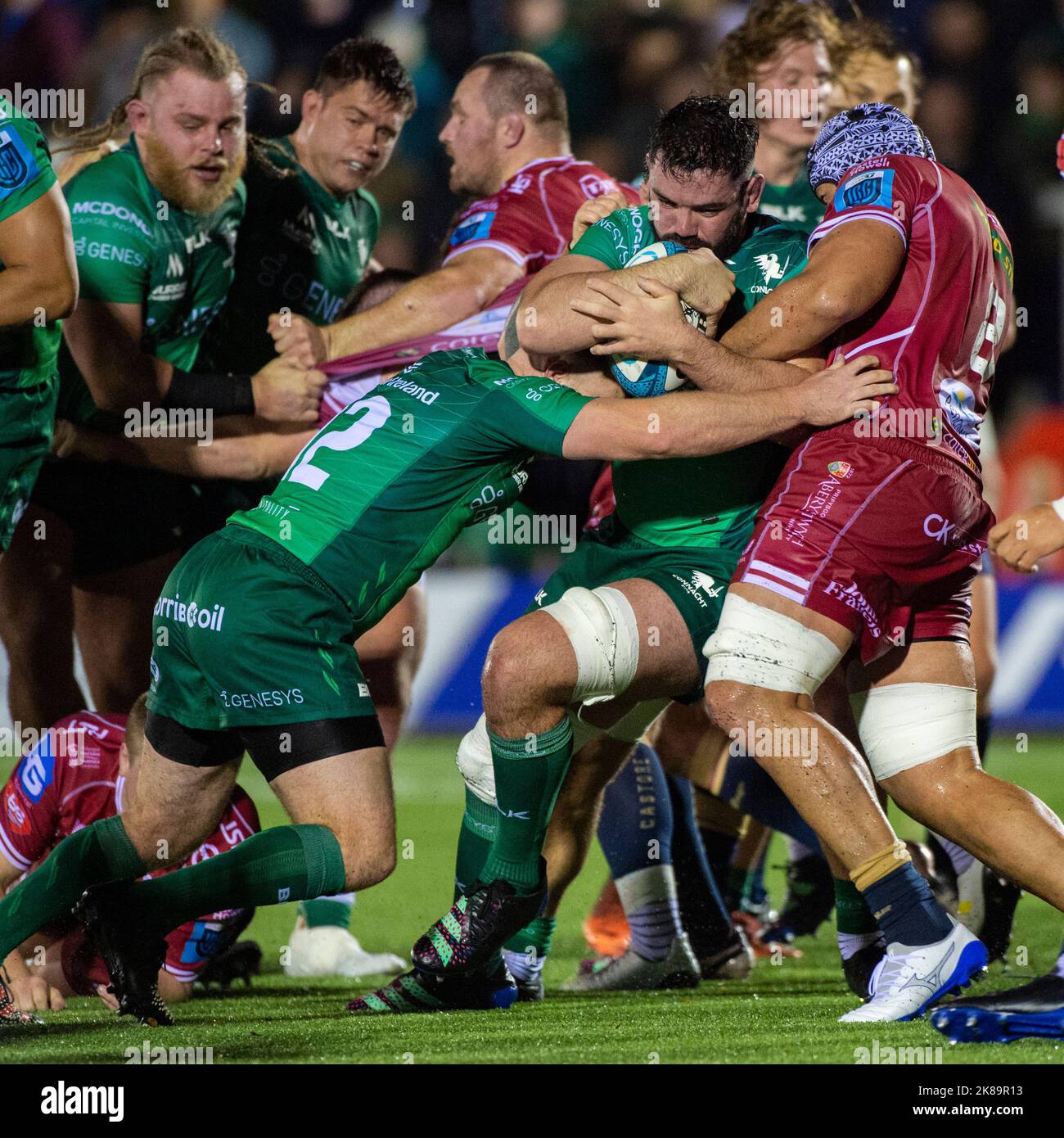 Conor Oliver of Connacht with the ball during the United Rugby ...