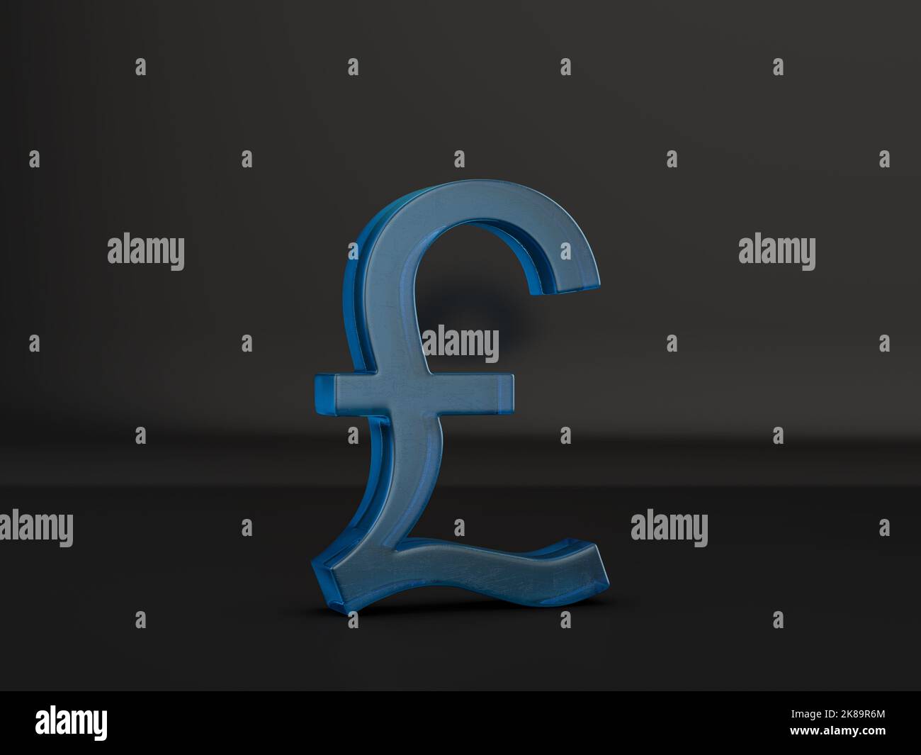 Glass pound symbol on a black background. 3d illustration Stock Photo ...