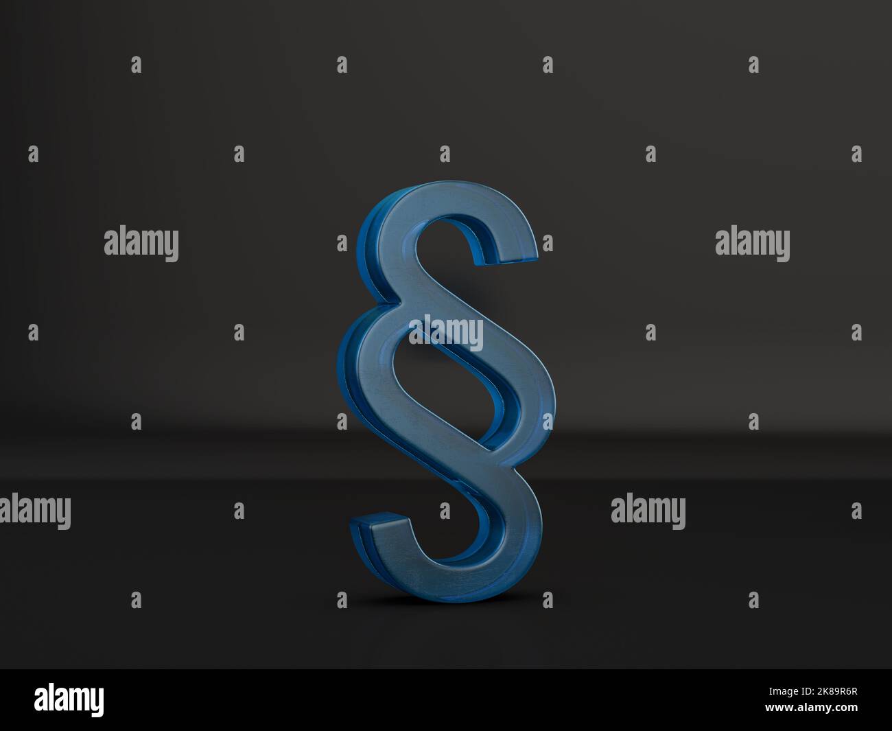 Glass section symbol on a black background. 3d illustration Stock Photo ...