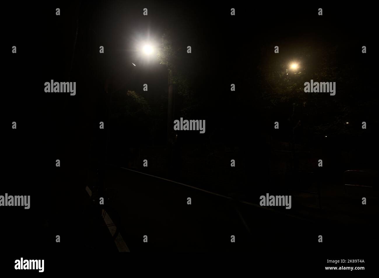 Residential area at night hi-res stock photography and images - Alamy