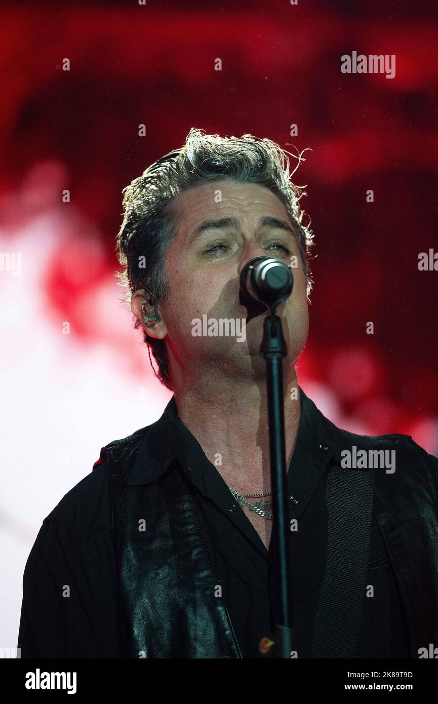 October 21, 2022: Billie Joe Armstrong of Green Day performs on the ...