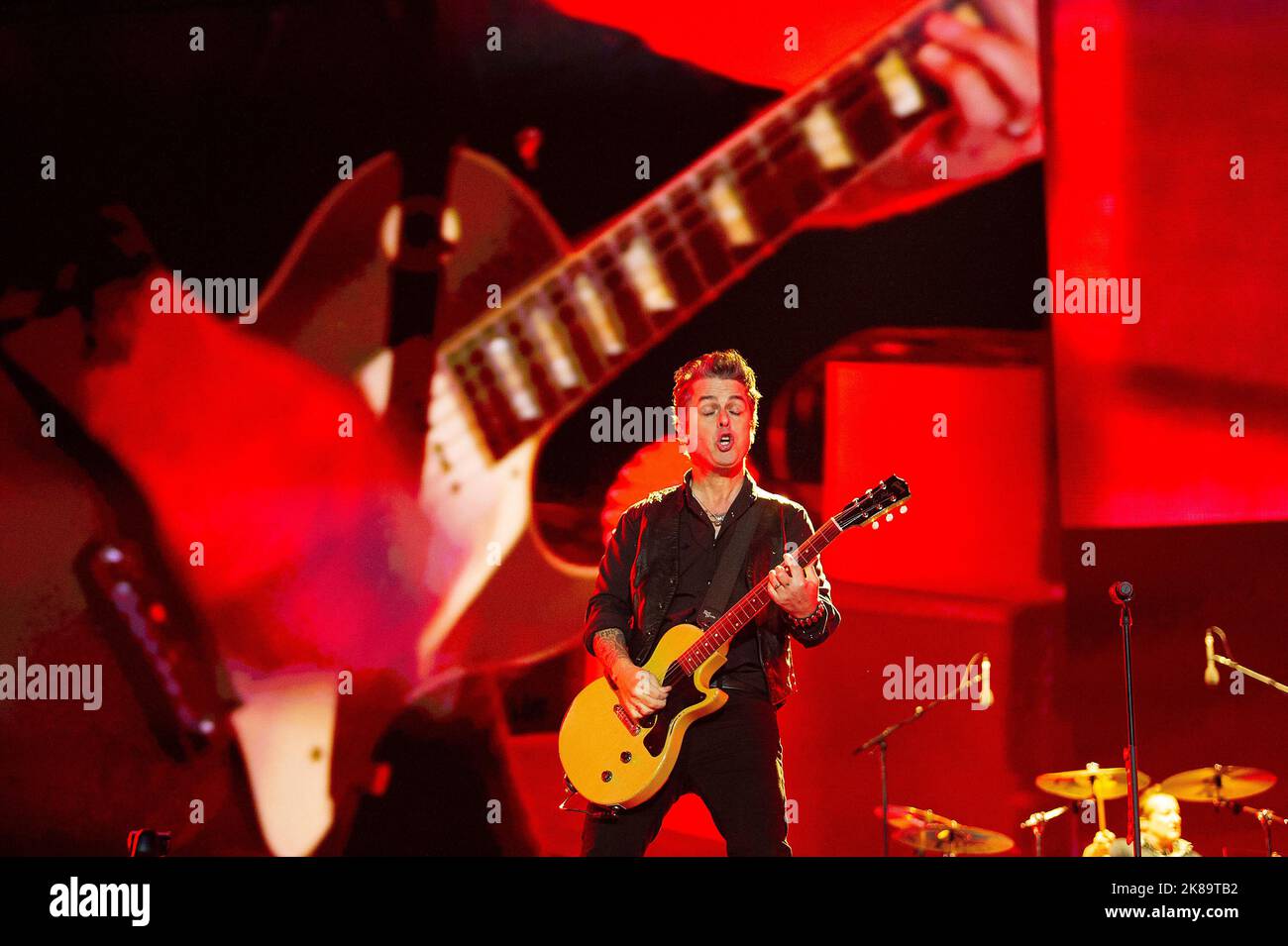 October 21, 2022: Billie Joe Armstrong of Green Day performs on the ...