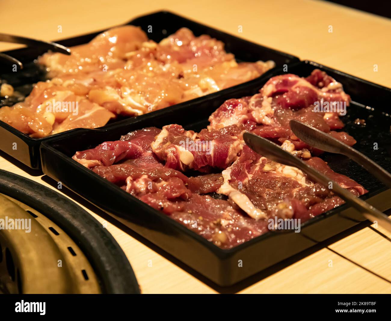 Korean bbq food restaurant hi-res stock photography and images - Alamy