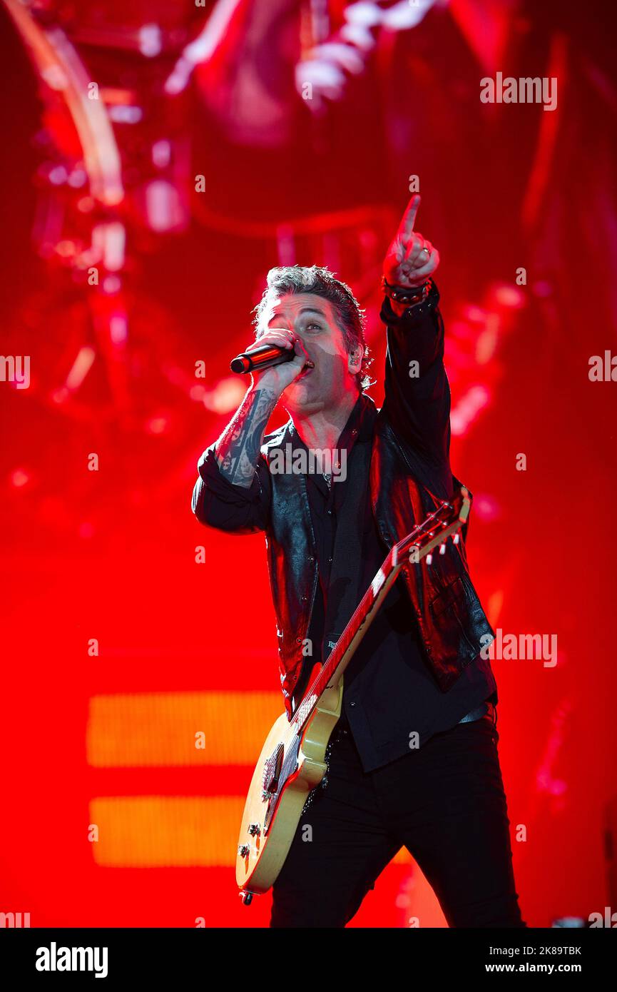 October 21, 2022: Billie Joe Armstrong of Green Day performs on the ...