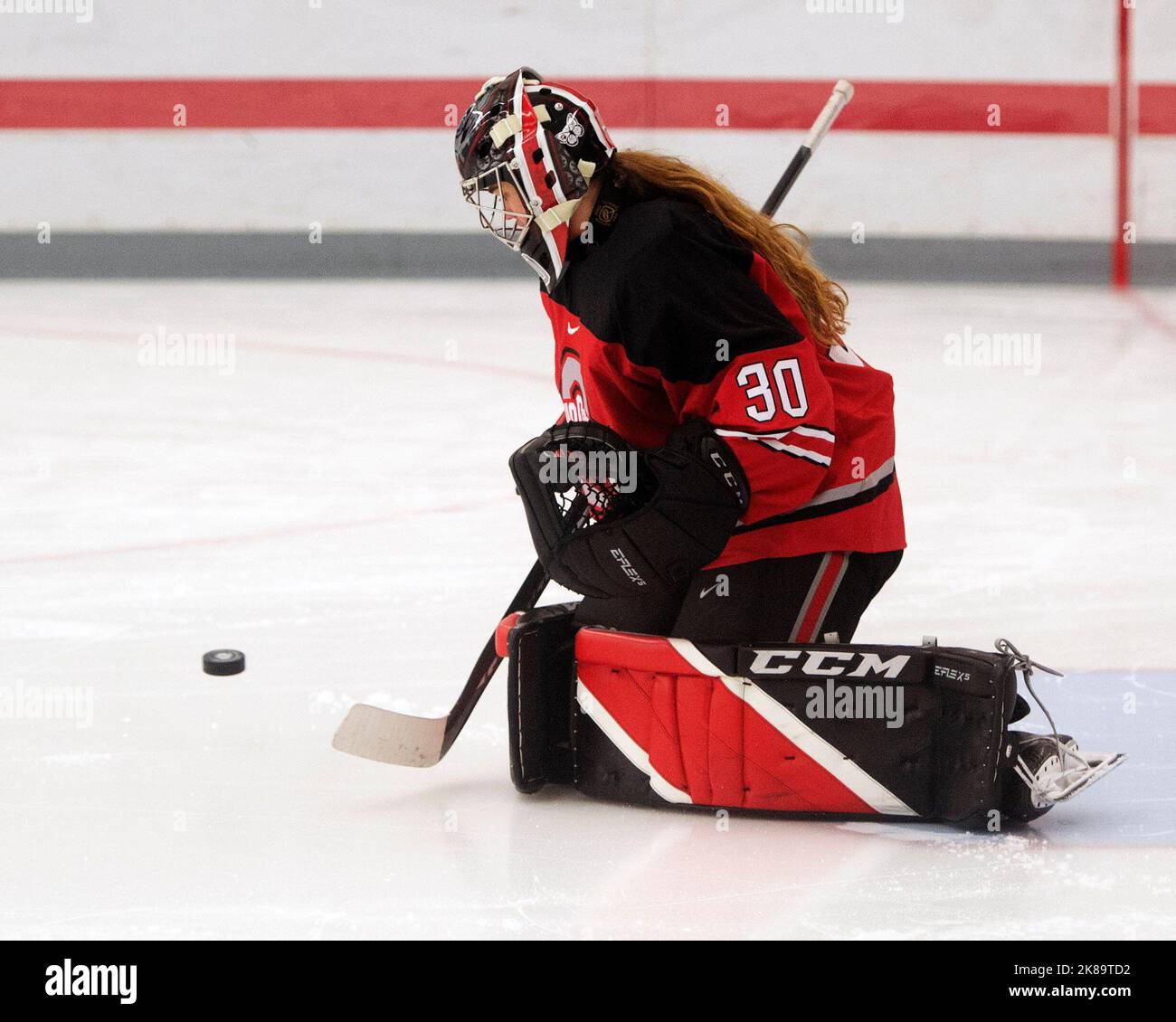 Columbus, Ohio, USA. 21st Oct, 2022. Ohio State goaltender Amanda ...