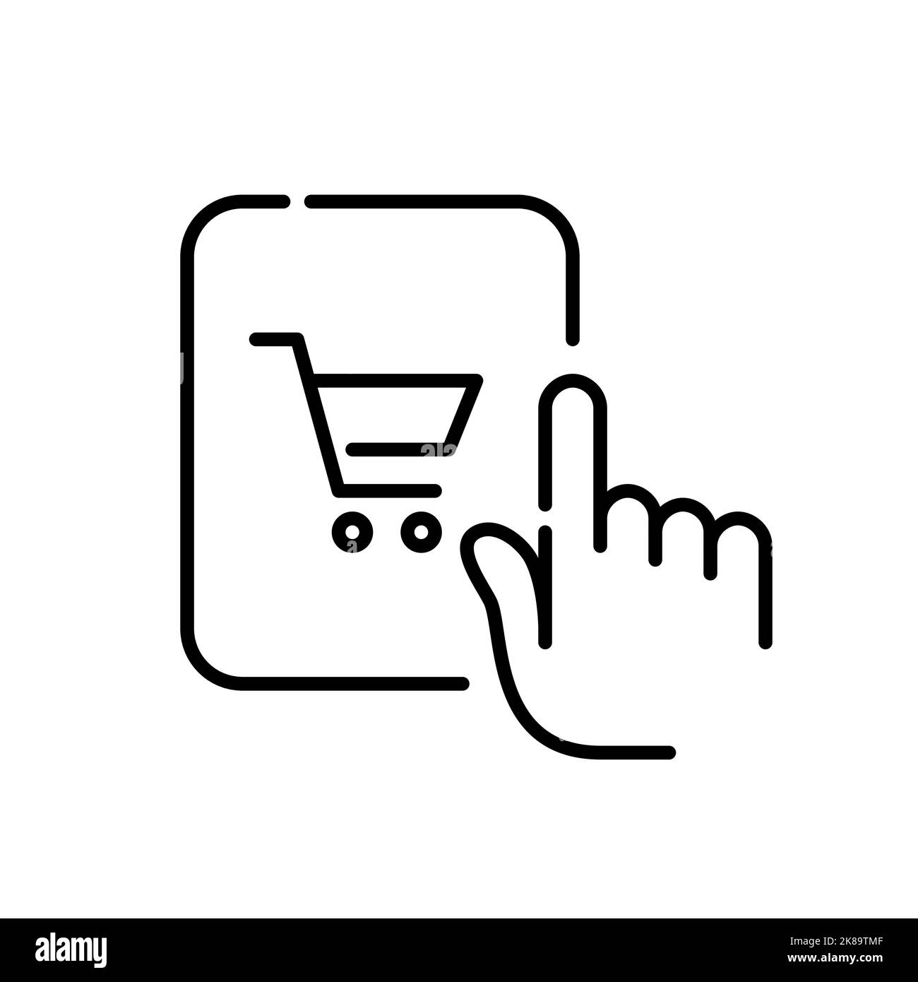 Finger tapping on app store hi-res stock photography and images - Alamy