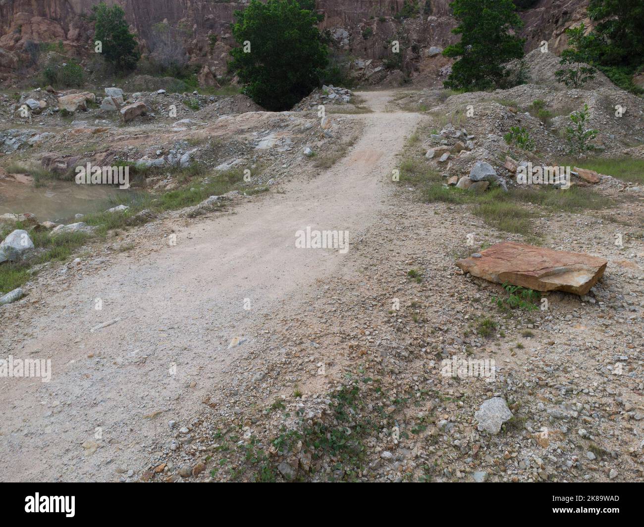flooded rainwater at the quarry area Stock Photo - Alamy
