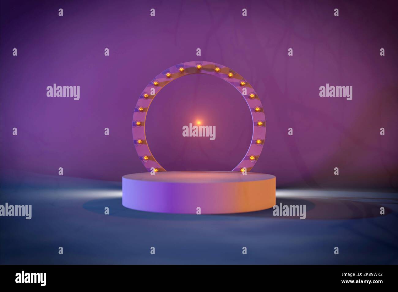 3D Illustration , 3d rendering . light product background stage or ...