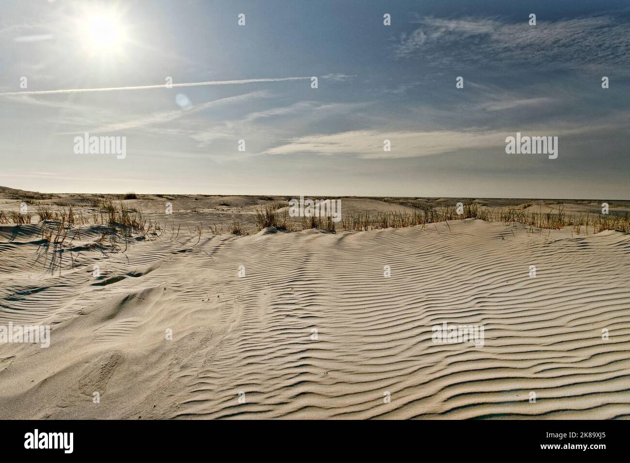 Beach Sand Patterns, Island of Juist, Germany Stock Photo - Alamy