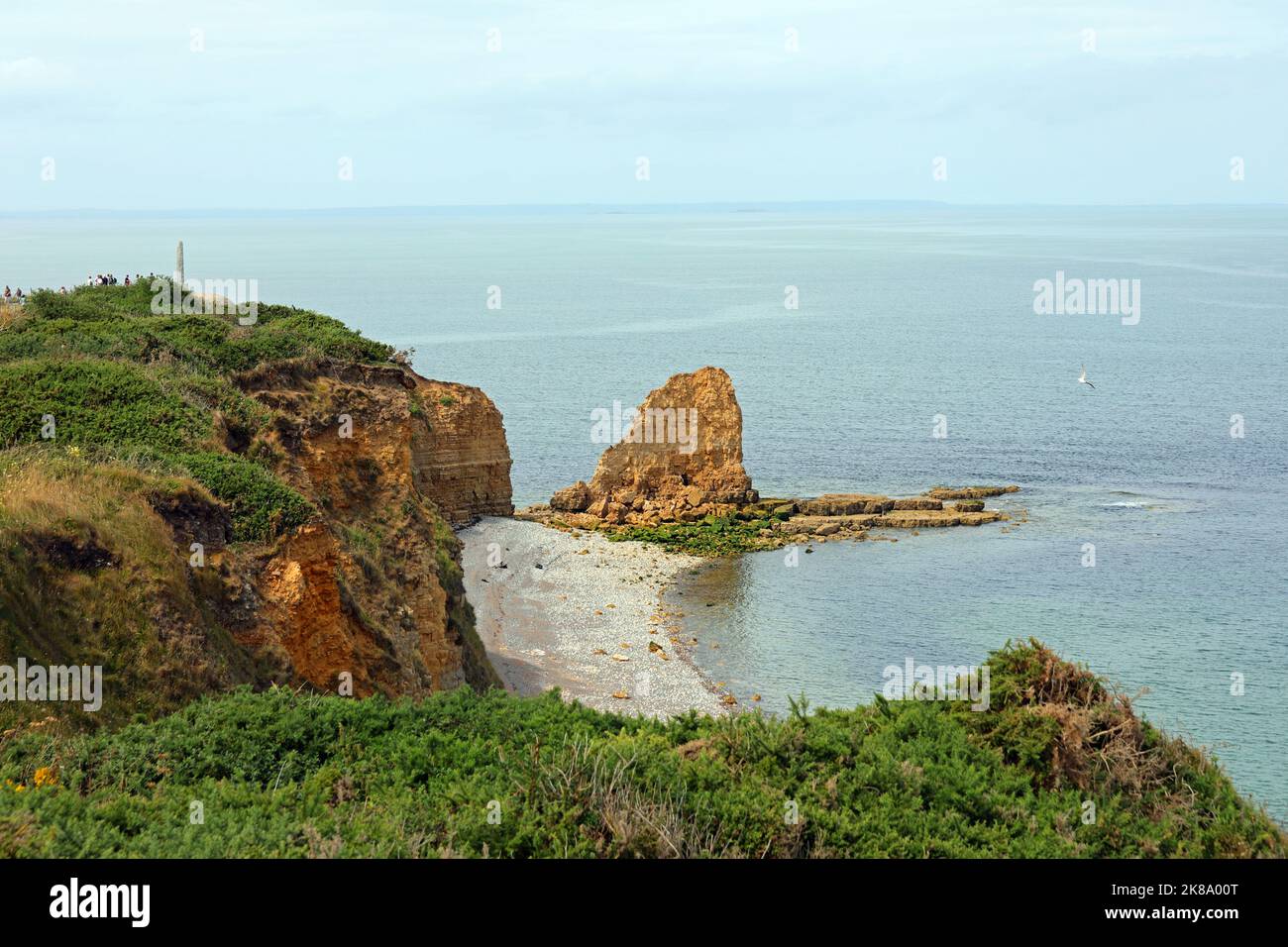 beach and sea of the place where the Normandy landings took place in ...