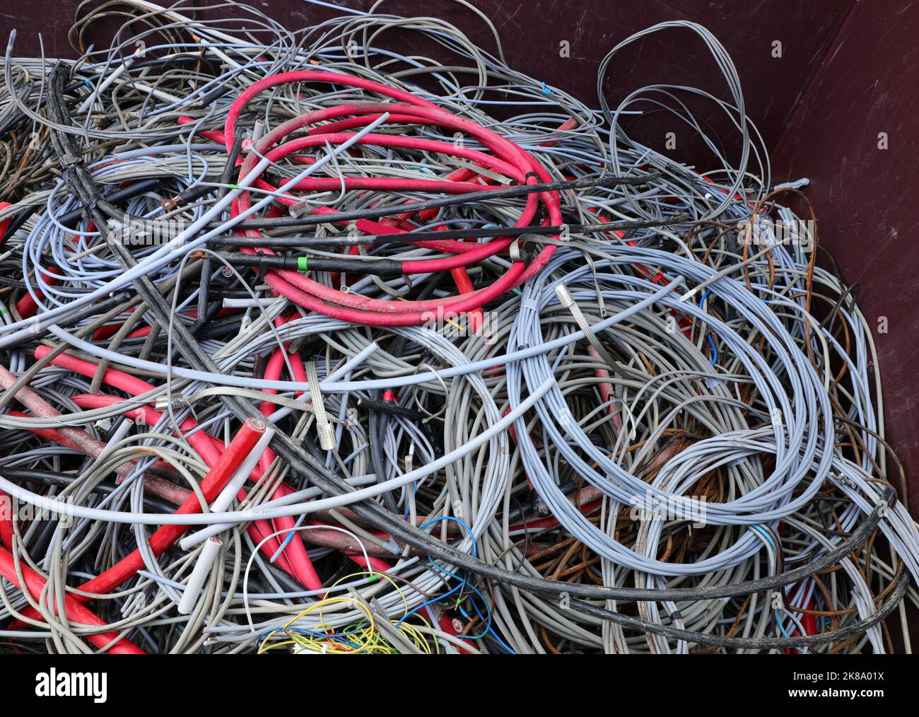 electrical cables do on container to recovery of copper in the ...