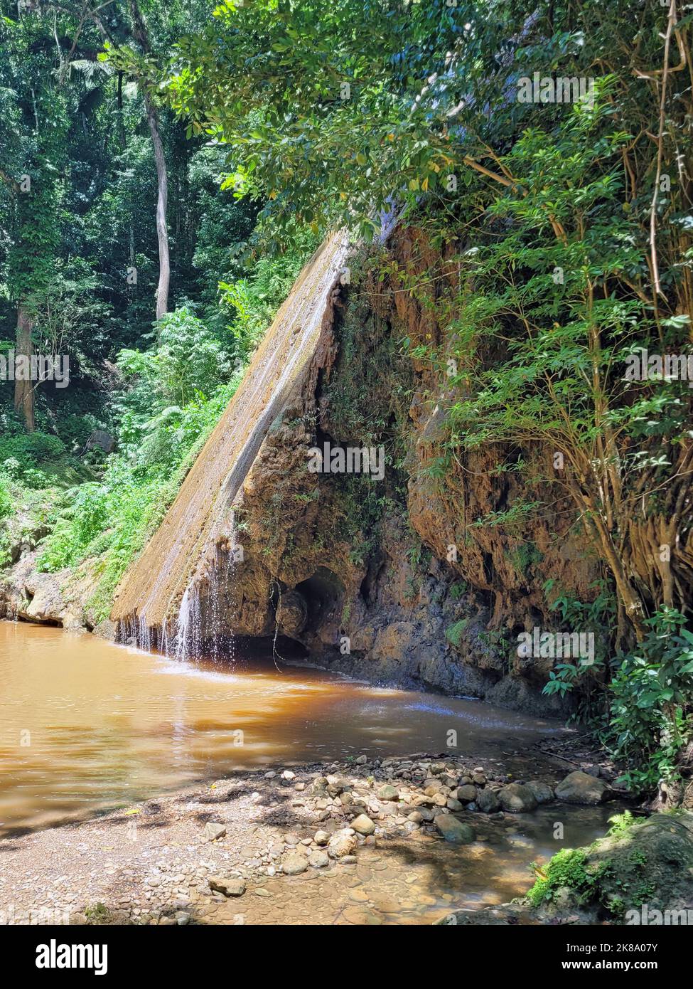 los cocos waterfall in samana in the dominican republic Stock Photo - Alamy