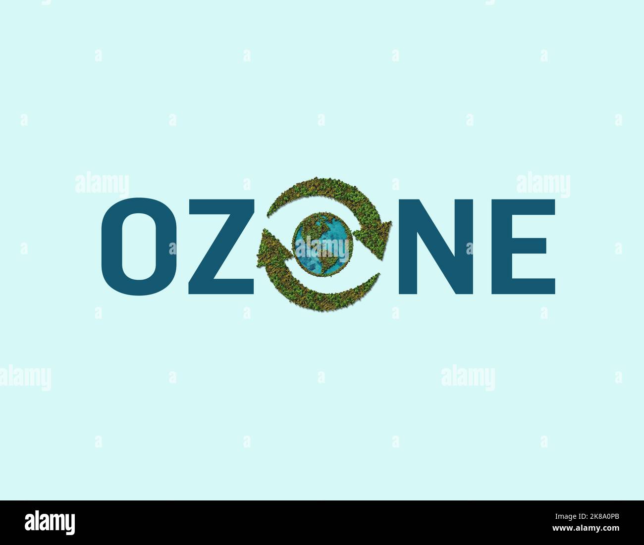 Ozone Layer Or Ozone Shield Ozone Layer Preservation International Day 3d Globe Shape Isolated