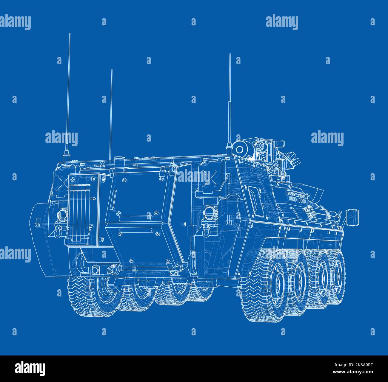 Armored personnel carrier. Vector Stock Vector Image & Art - Alamy