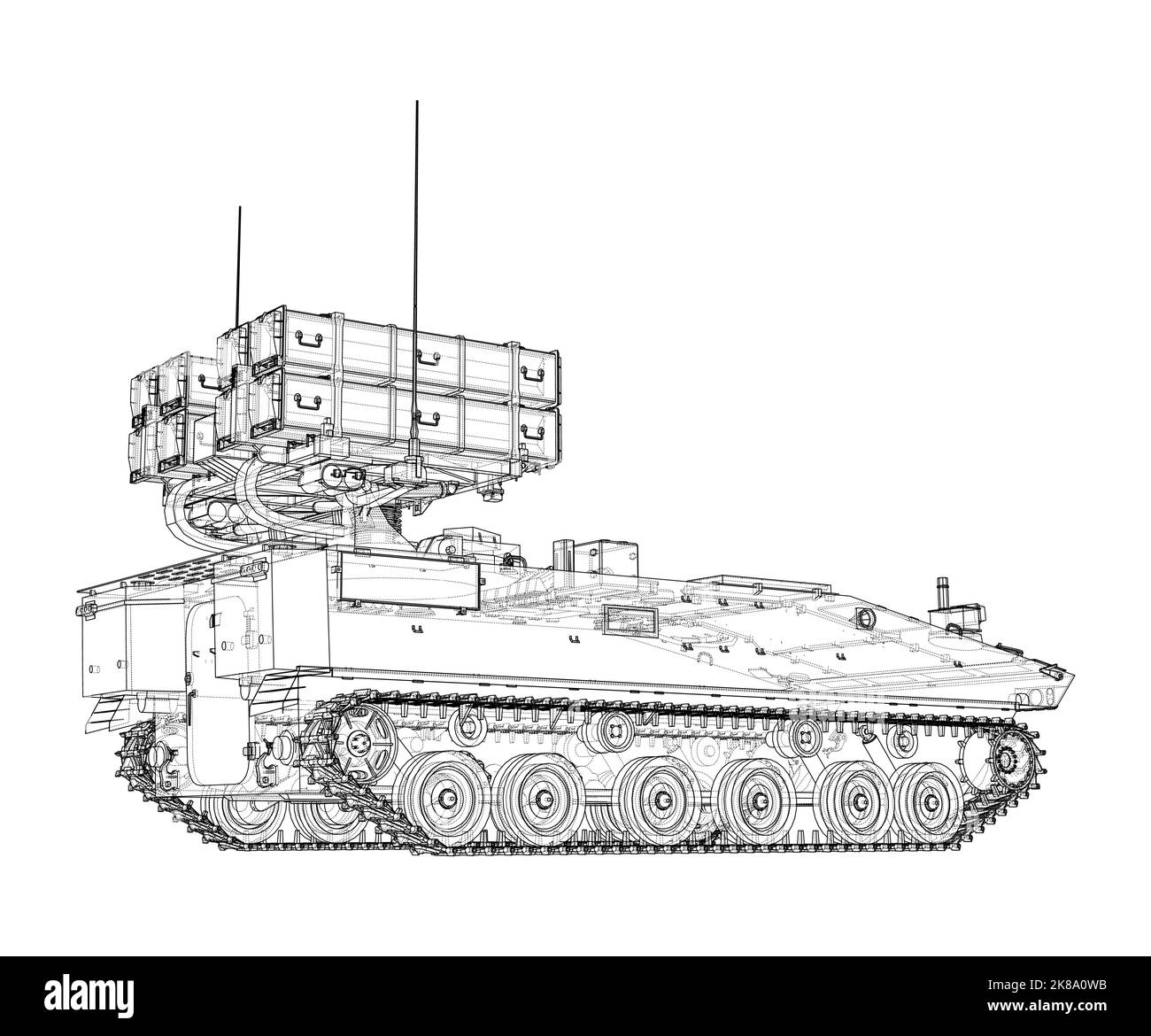 Military track missle system. Vector Stock Vector Image & Art - Alamy