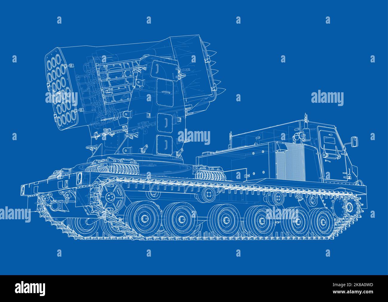 Military track missle system. Vector Stock Vector Image & Art - Alamy