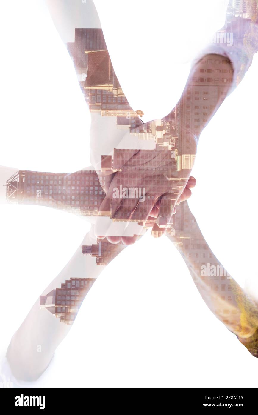 Architecture overlay hands business hi-res stock photography and images ...