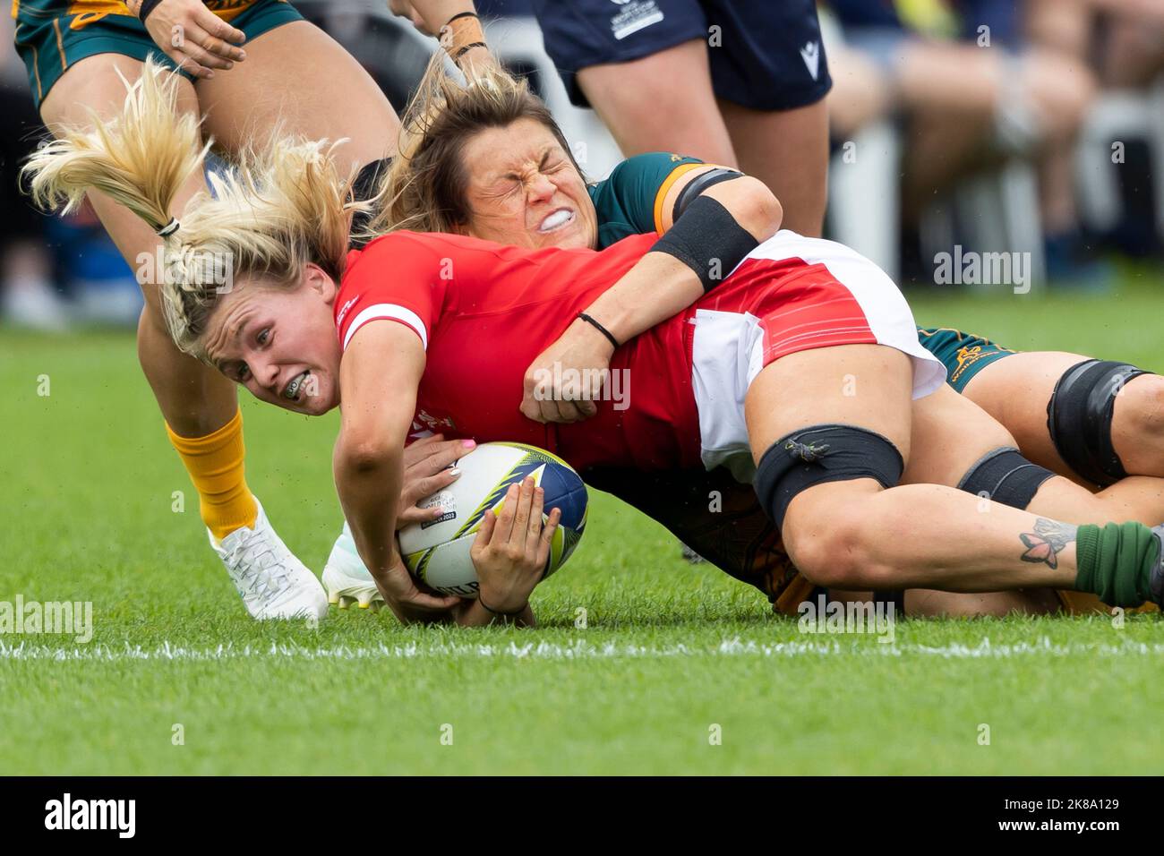Wales' Alex Callender during the Women's Rugby World Cup pool A match ...