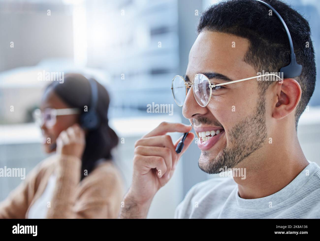 Working harder and smarter with my team. male and female colleagues ...