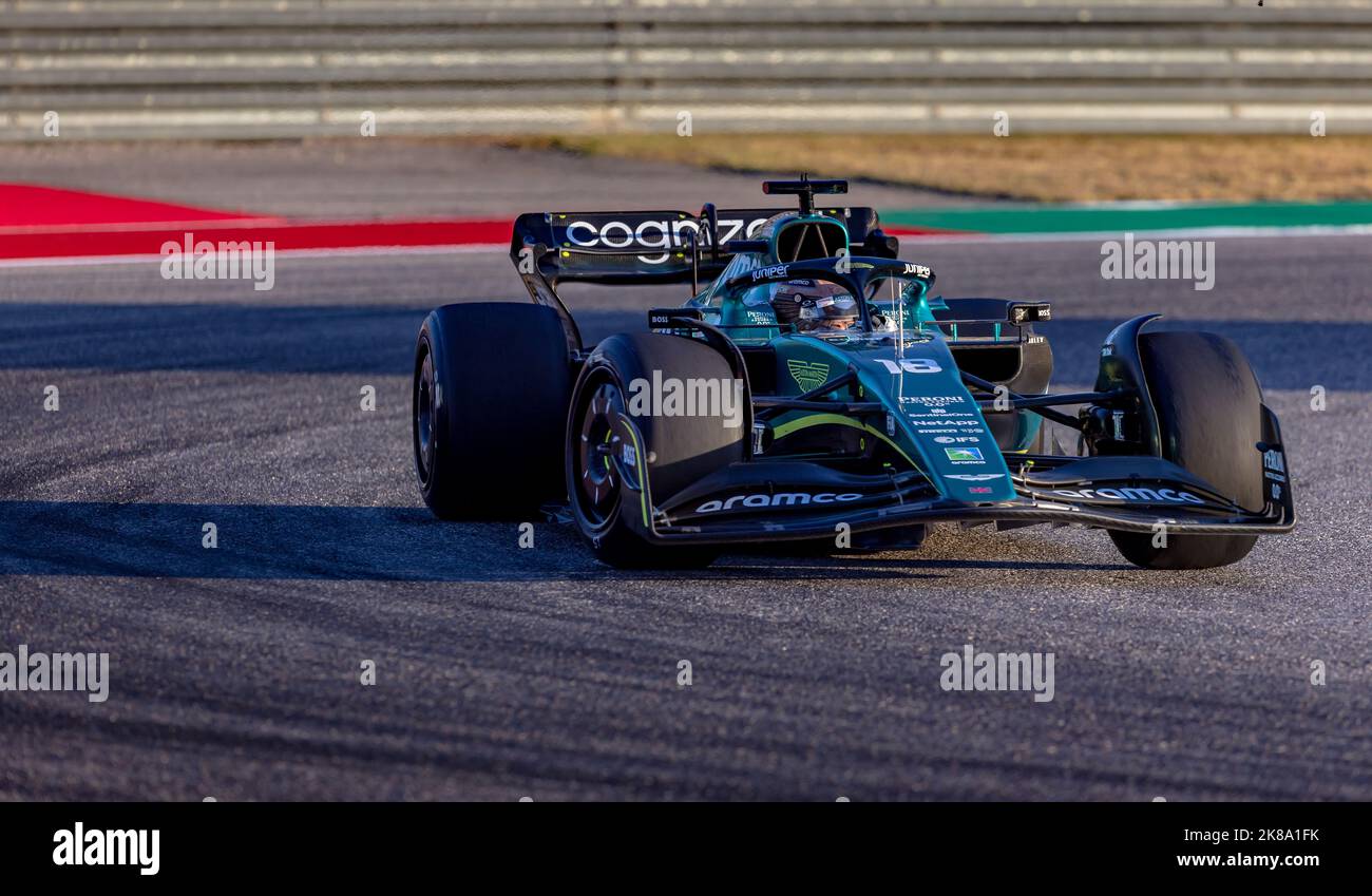 United Stated Grand Prix, Austin Texas, 21nd October 2022, Lance Stroll ...