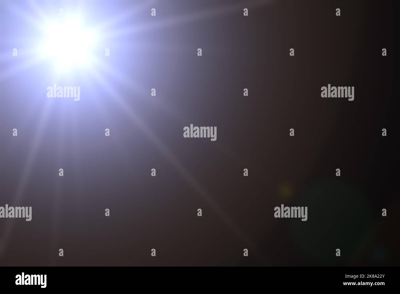 Realistic lens flare in black background. Lens Flare. Blue Light over ...