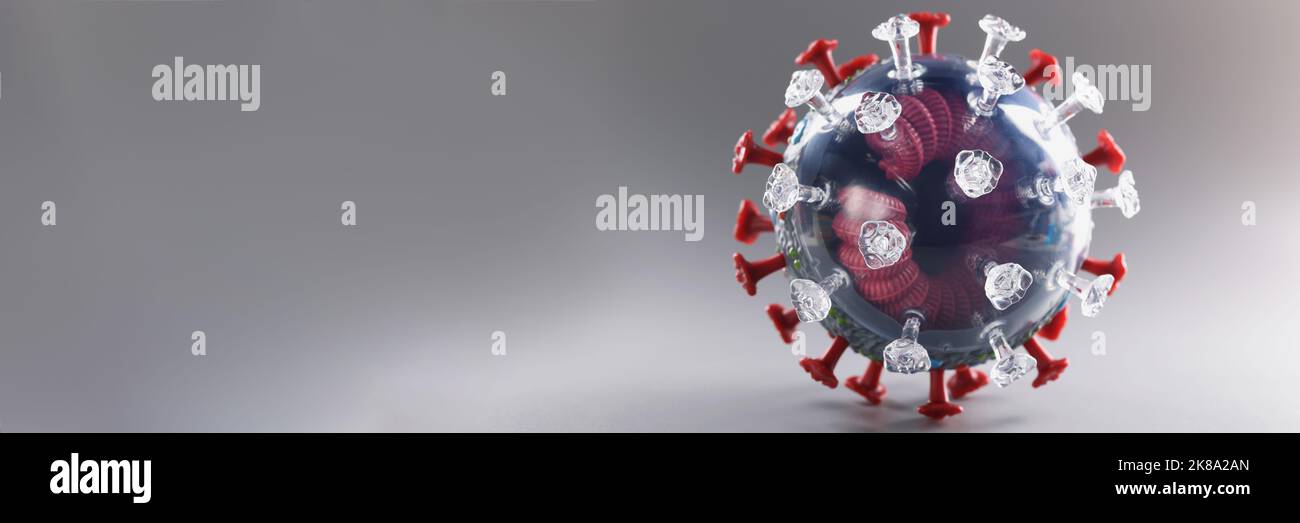 Respiratory influenza virus cell model, dangerous illness coronavirus ...